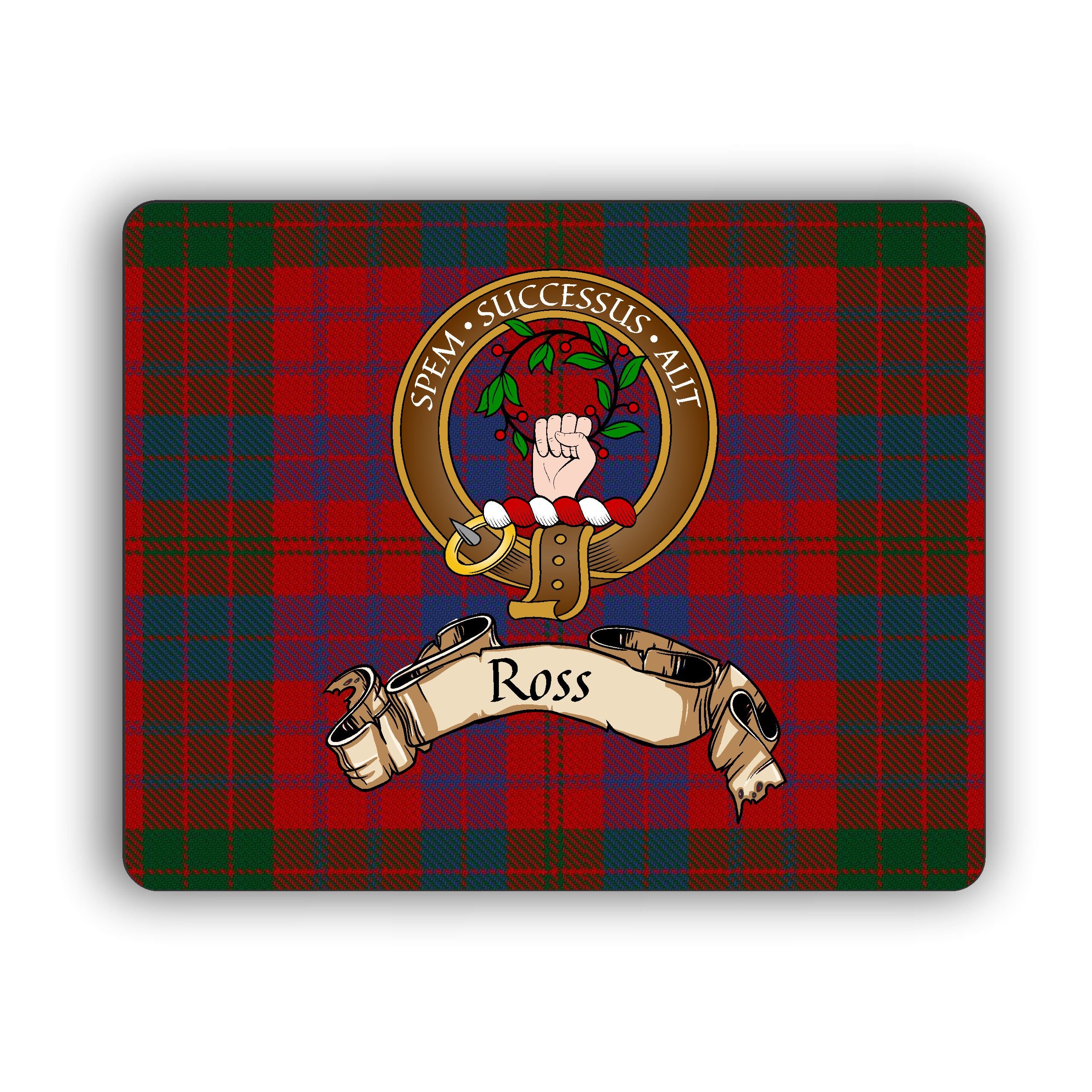 Ross Scottish Clan Tartan Crest Computer Mouse Pad | Etsy