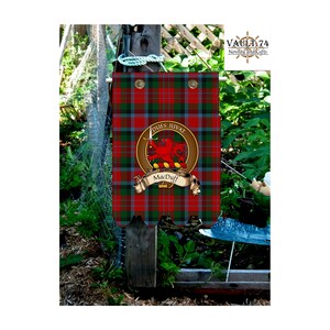 Macduff Scottish Tartan Family Crest Canvas Garden Flag - Etsy