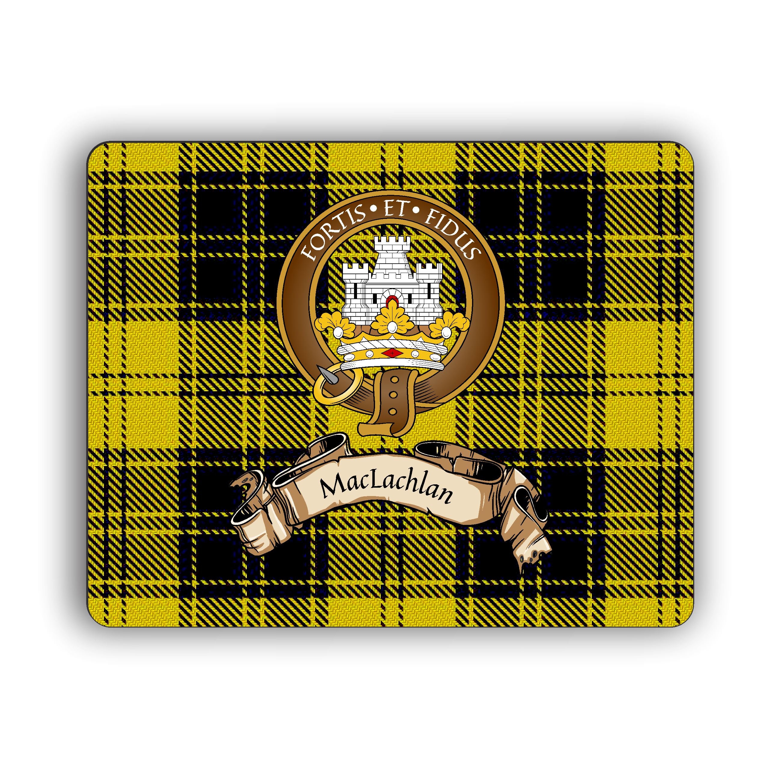 Maclachlan Scottish Clan Dress Tartan Crest Computer Mouse Pad - Etsy ...