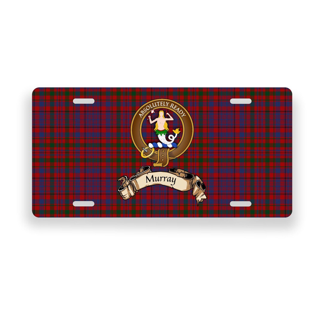 Murray Scottish Clan Tartan Crest Novelty License Plate - Etsy