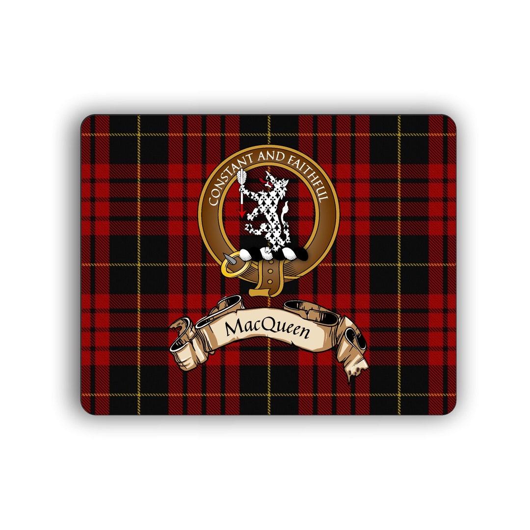 Macqueen Scottish Clan Tartan Crest Computer Mouse Pad - Etsy