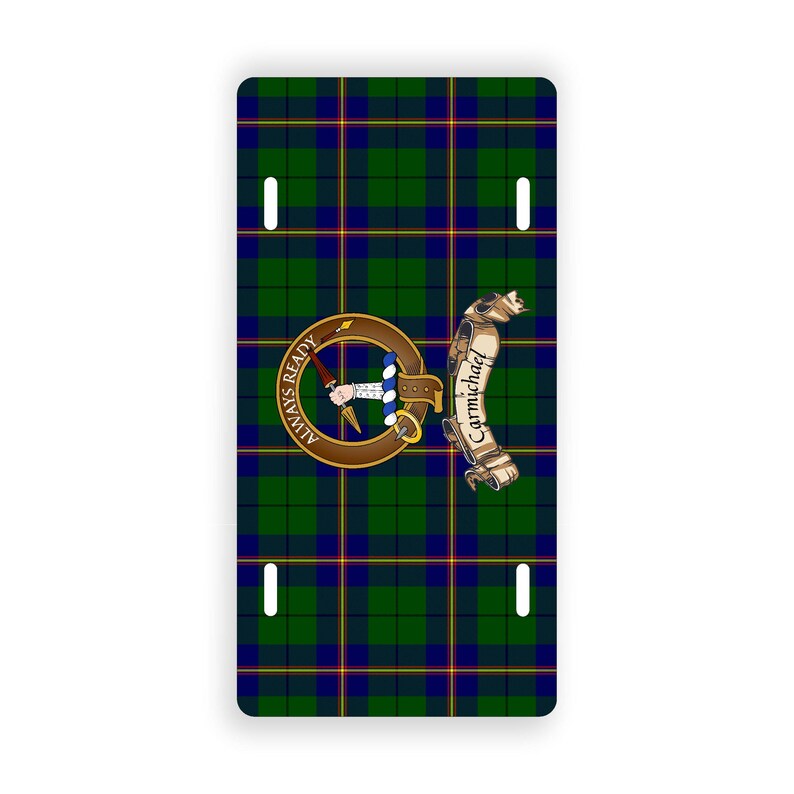 Carmichael Scottish Clan Crest Novelty License Plate - Etsy
