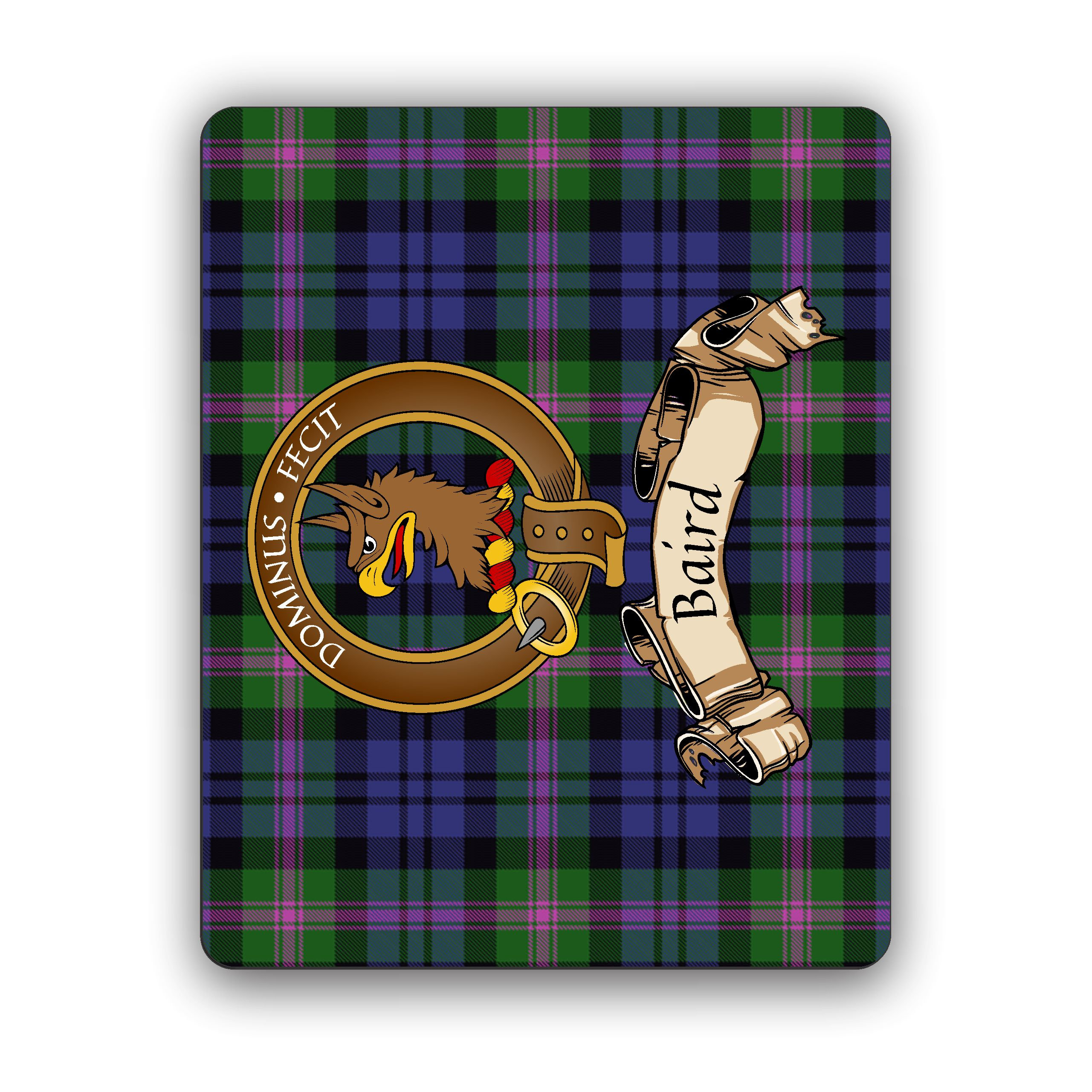 Scottish Clan Baird Tartan Crest Computer Mouse Pad | Etsy
