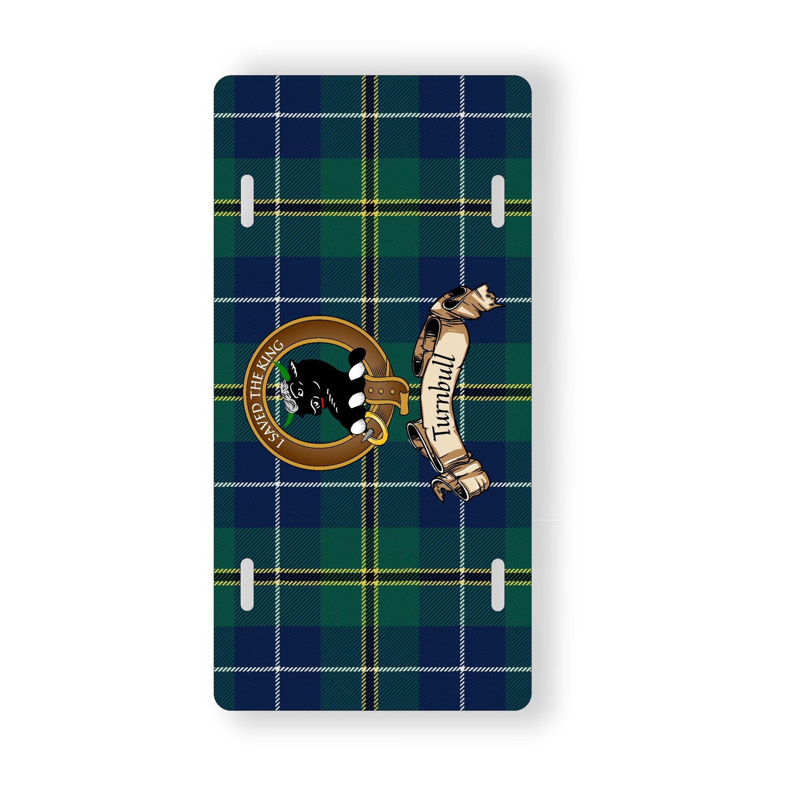 Turnbull Scottish Clan Hunting Tartan Crest Novelty License - Etsy Canada