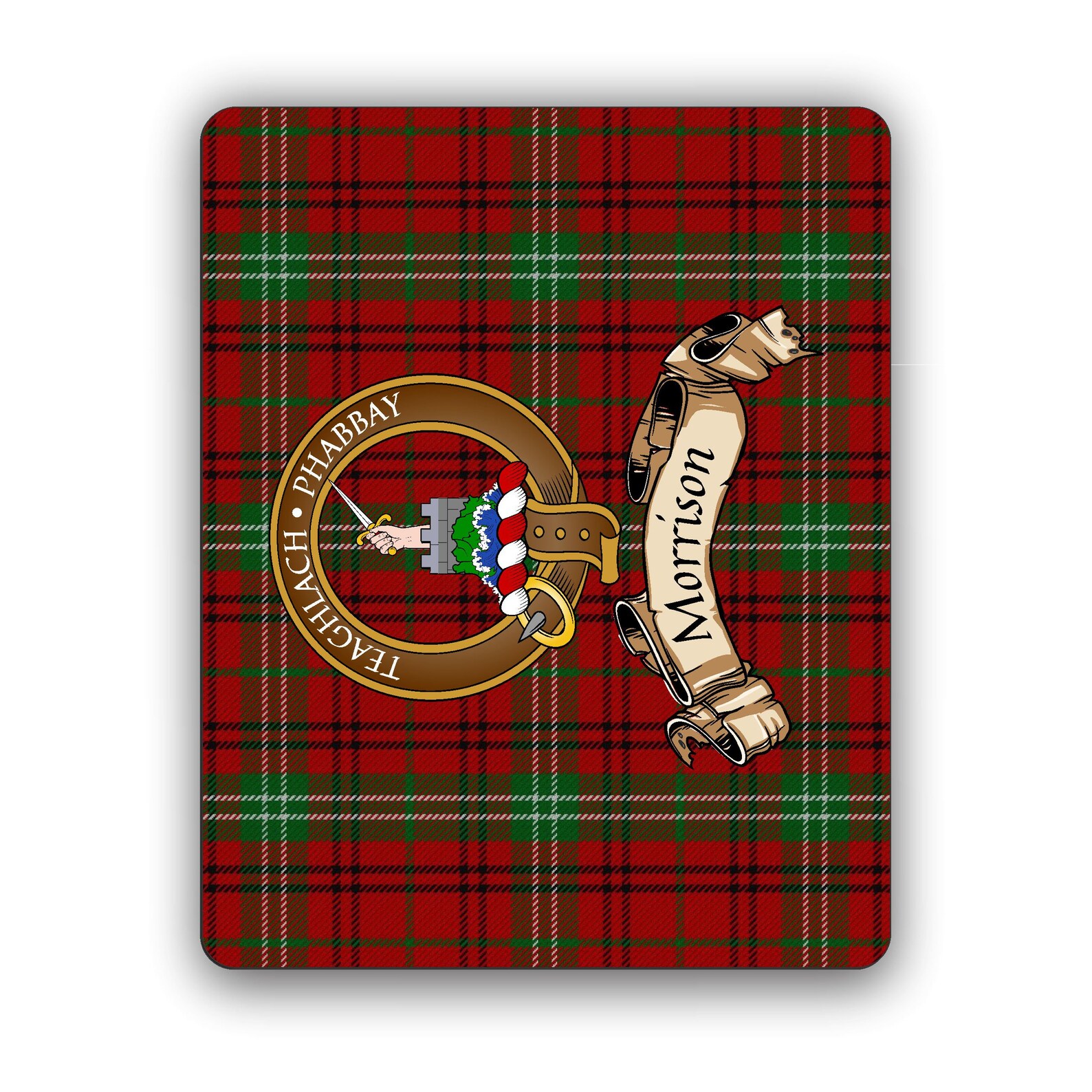 Morrison Scottish Clan Tartan Crest Computer Mouse Pad - Etsy Australia