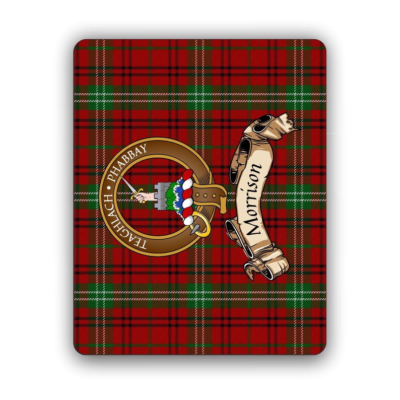 Morrison Scottish Clan Tartan Crest Computer Mouse Pad - Etsy Canada