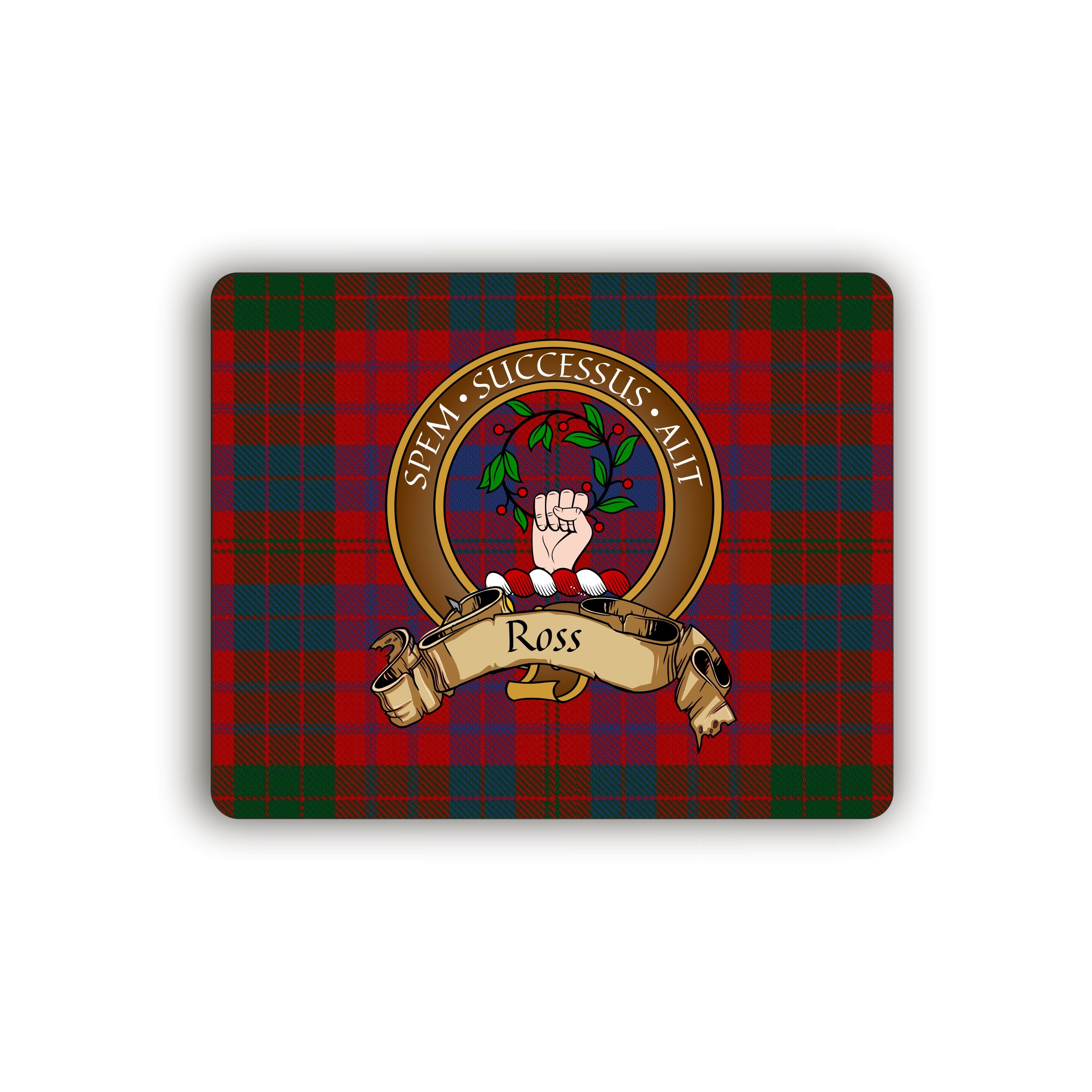 Ross Scottish Clan Tartan Crest Computer Mouse Pad - Etsy