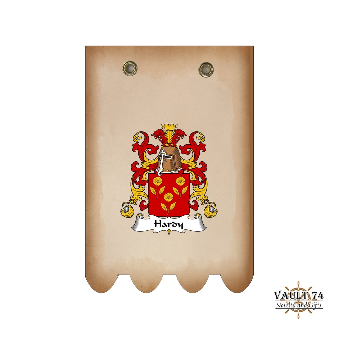 Hardy Family Crest Canvas Garden Flag - Etsy