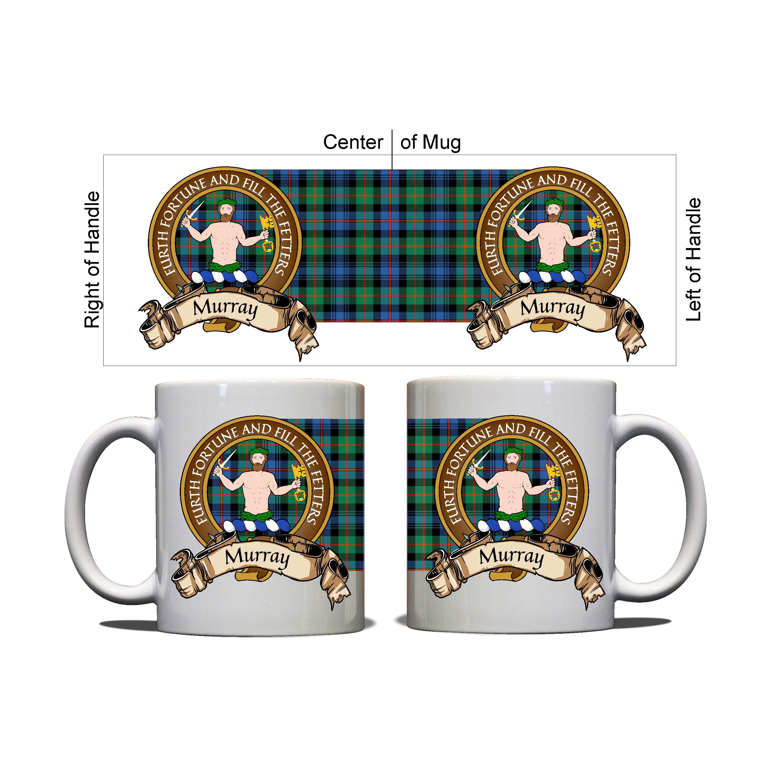 Murray Scottish Clan Atholl Tartan Crest Motto 11oz Mug | Etsy