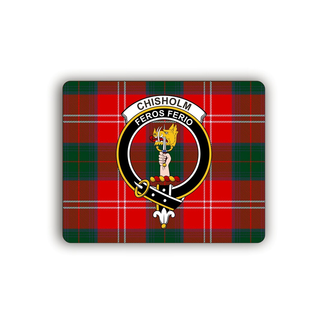 Chisholm Scottish Clan Crest Computer Mouse Pad - Etsy