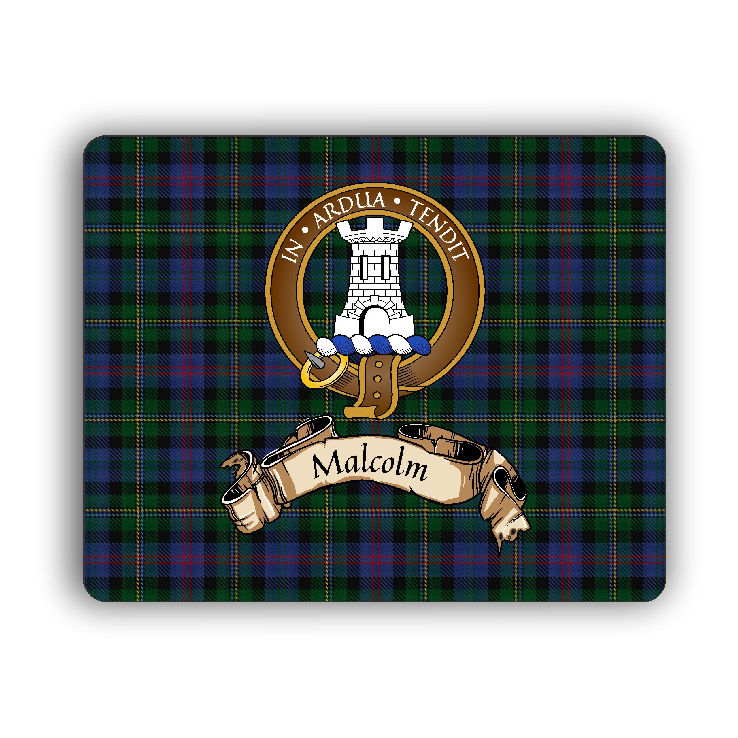 Malcolm Scottish Clan Tartan Crest Computer Mouse Pad - Etsy Canada