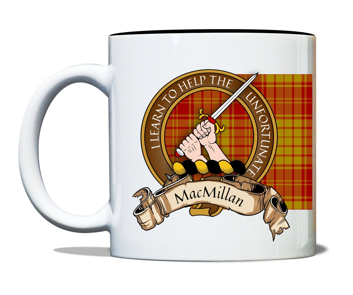 Macmillan Scottish Clan Old Tartan Crest Motto 11oz Mug - Etsy