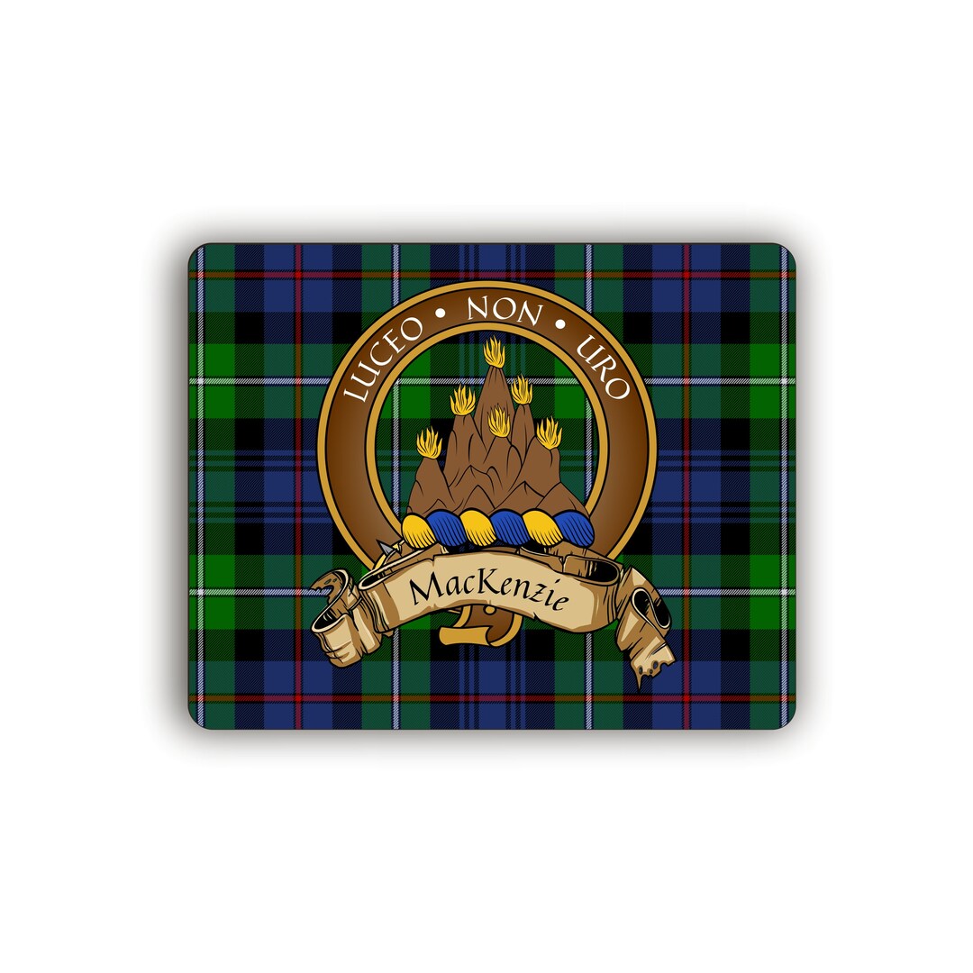 Mackenzie Scottish Clan Crest Computer Mouse Pad - Etsy