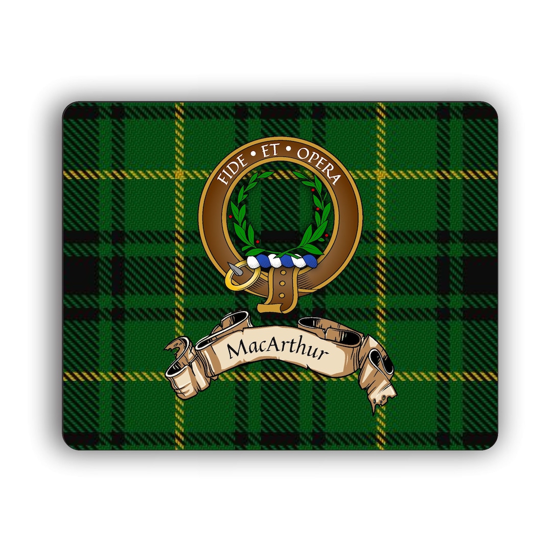 Macarthur Scottish Clan Crest Computer Mouse Pad - Etsy