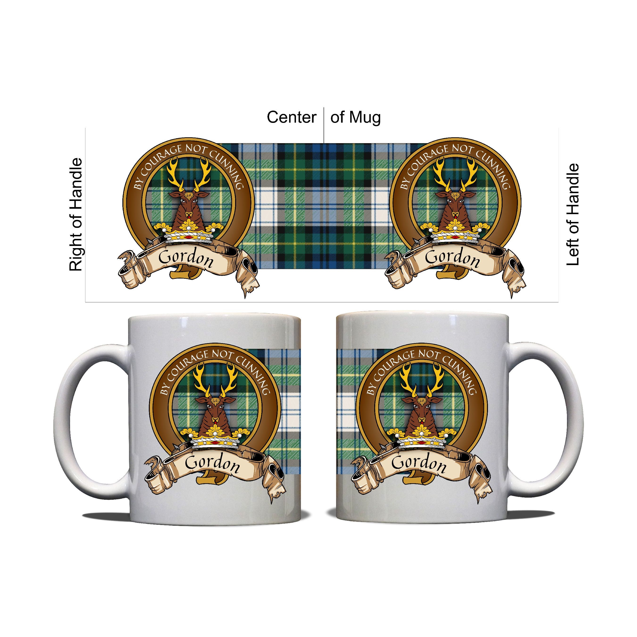 Gordon Scottish Clan Dress Tartan Crest Motto 11oz Mug - Etsy