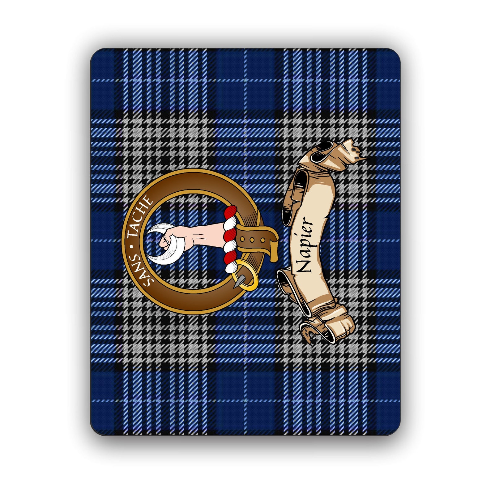 Napier Scottish Clan Tartan Crest Computer Mouse Pad - Etsy Canada
