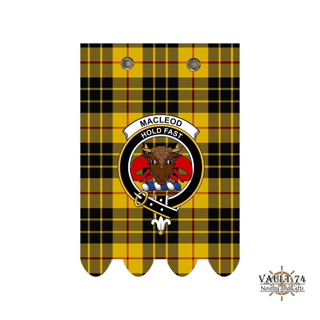 Macleod Scottish Clan Tartan Family Crest Canvas Garden Flag - Etsy