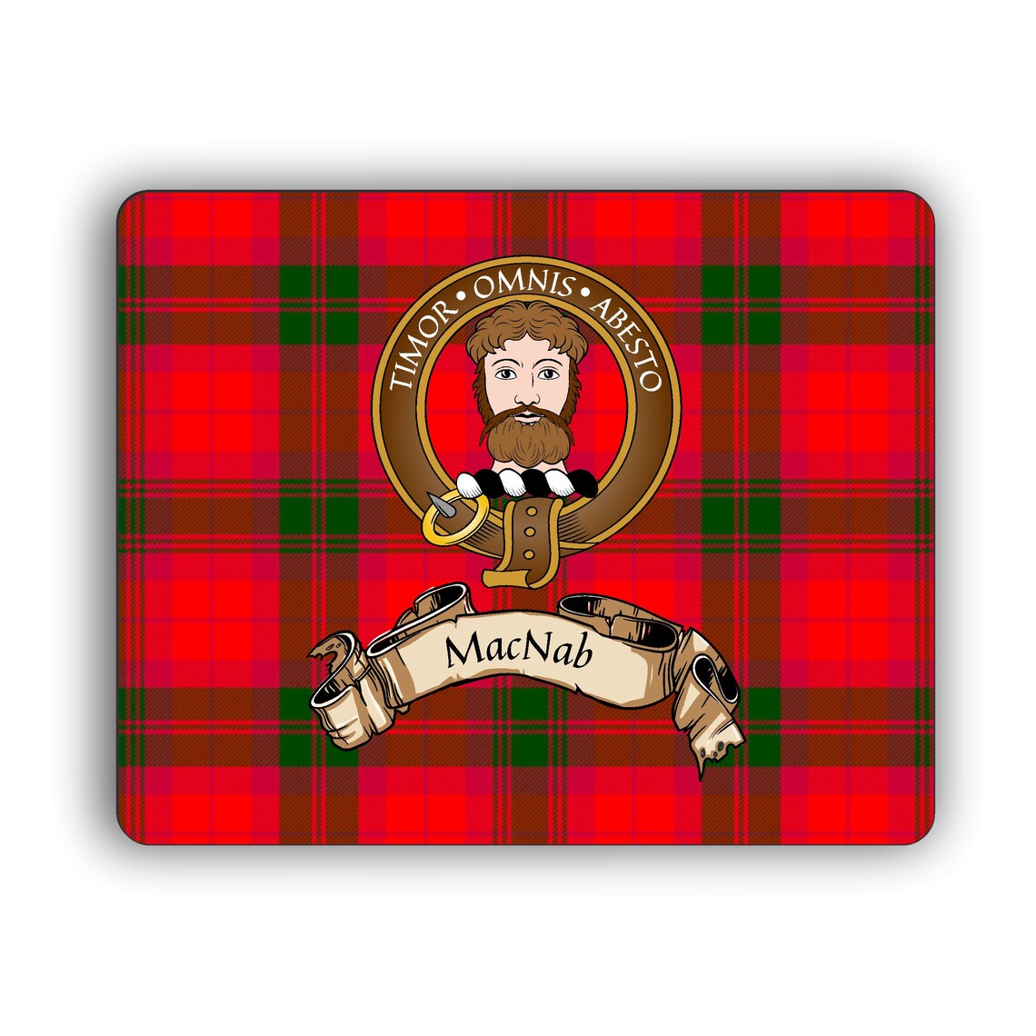 Macnab Scottish Clan Tartan Crest Computer Mouse Pad - Etsy