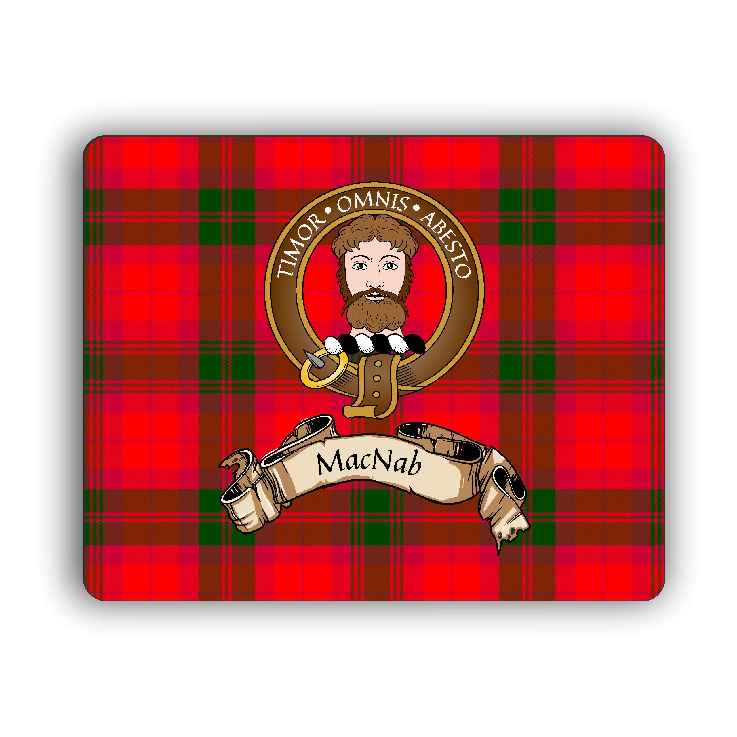 Macnab Scottish Clan Tartan Crest Computer Mouse Pad | Etsy