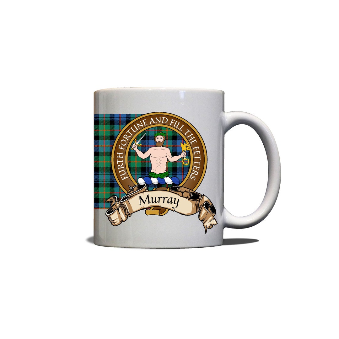 Murray Scottish Clan Atholl Tartan Crest Motto 11oz Mug - Etsy