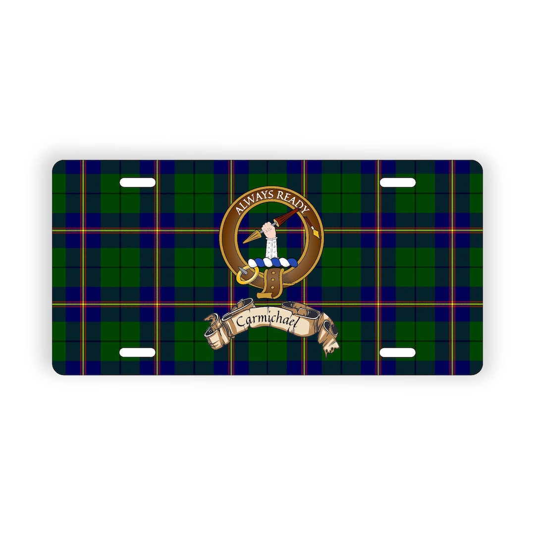 Carmichael Scottish Clan Crest Novelty License Plate - Etsy
