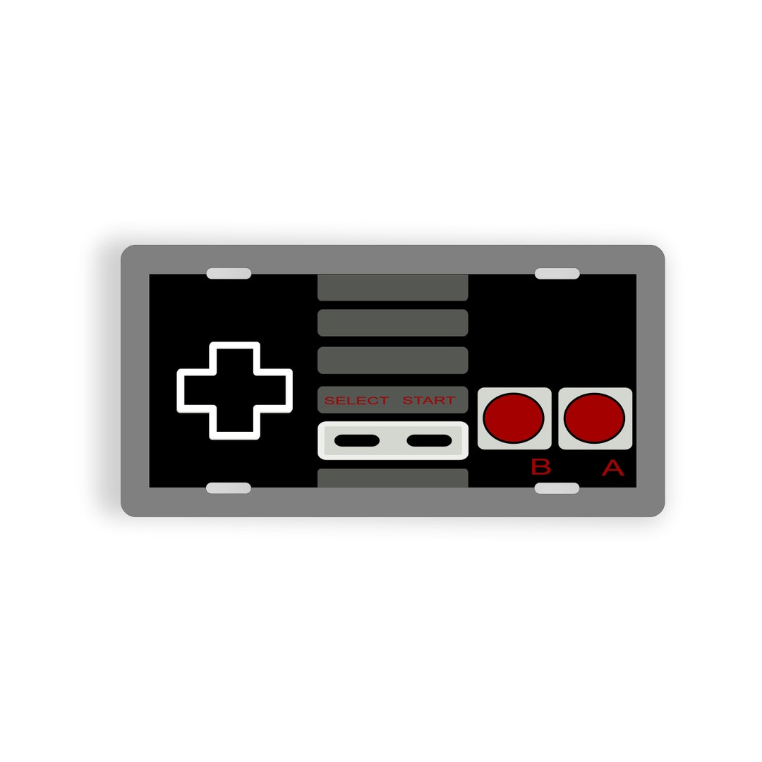 Retro Controller License Plate - Etsy