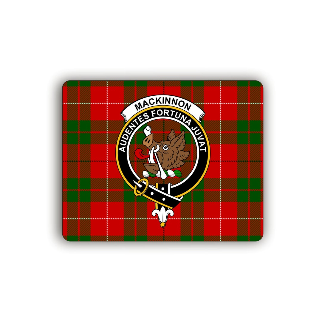 Mackinnon Scottish Clan Tartan Crest Computer Mouse Pad - Etsy