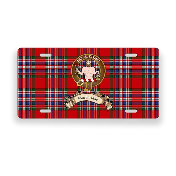 Tartan License Plate - Etsy