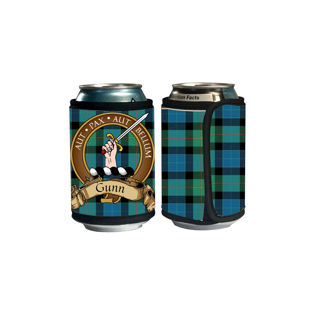 Gunn Scottish Clan Tartan Crest Drink Cooler - Etsy
