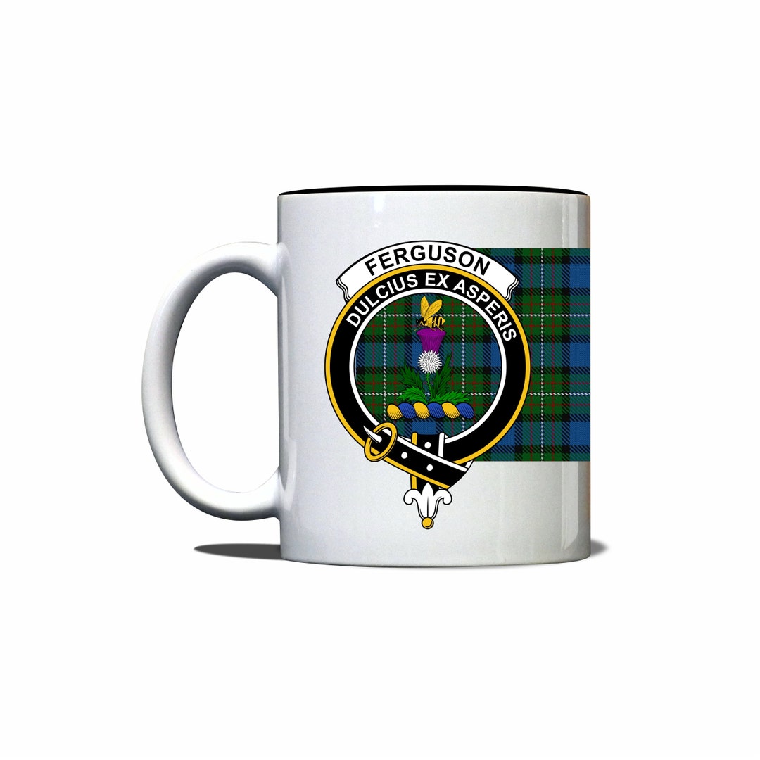 Ferguson Scottish Clan Tartan Crest Motto Mug - Etsy