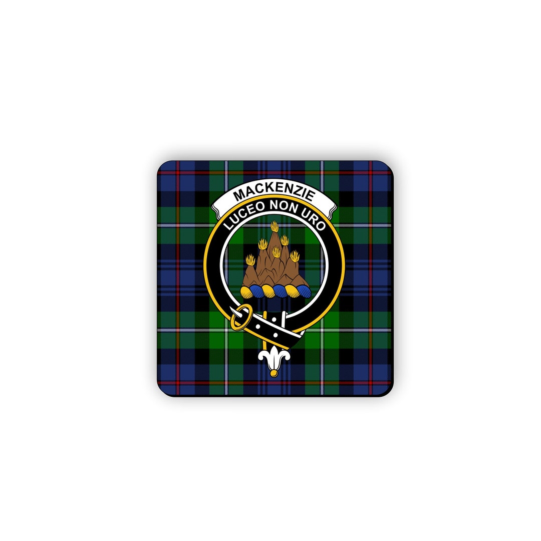 Mackenzie Scottish Clan Tartan Motto Crest Rubber Coaster Set of 4 - Etsy