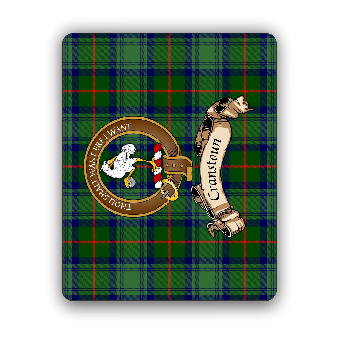 Cranstoun Scottish Clan Crest Computer Mouse Pad - Etsy