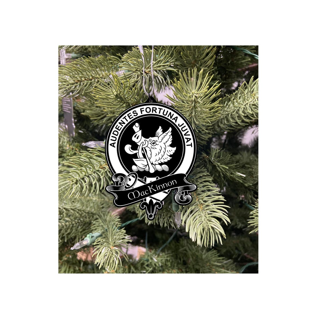 Laser Engraved Mackinnon Clan Crest Christmas Ornament - Etsy