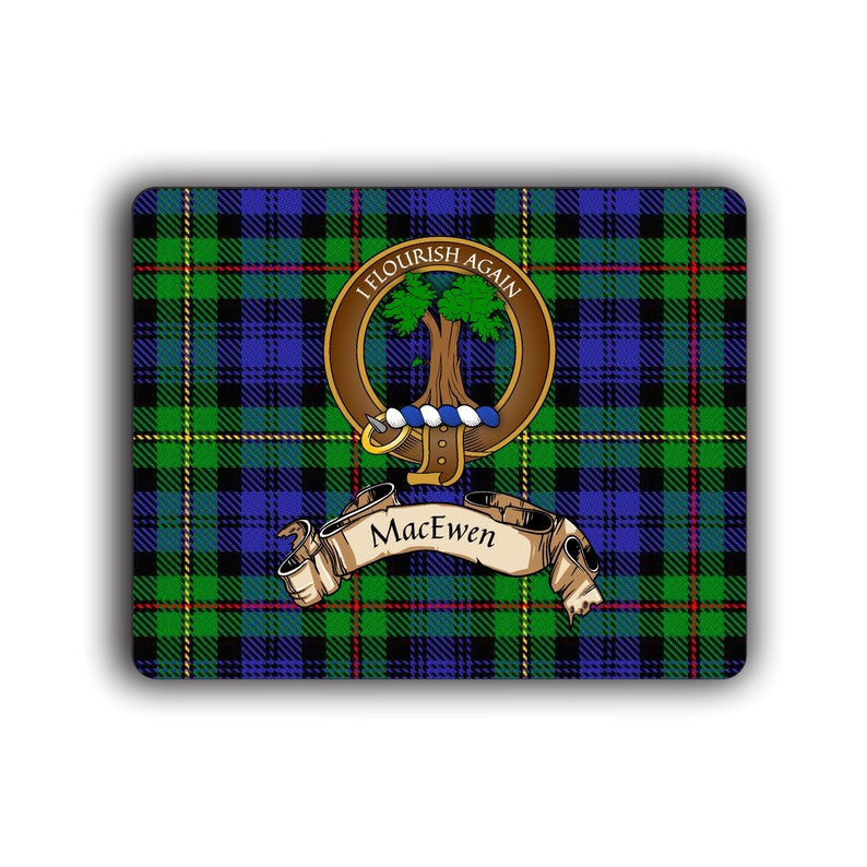 Macewen Scottish Clan Crest Computer Mouse Pad Etsy
