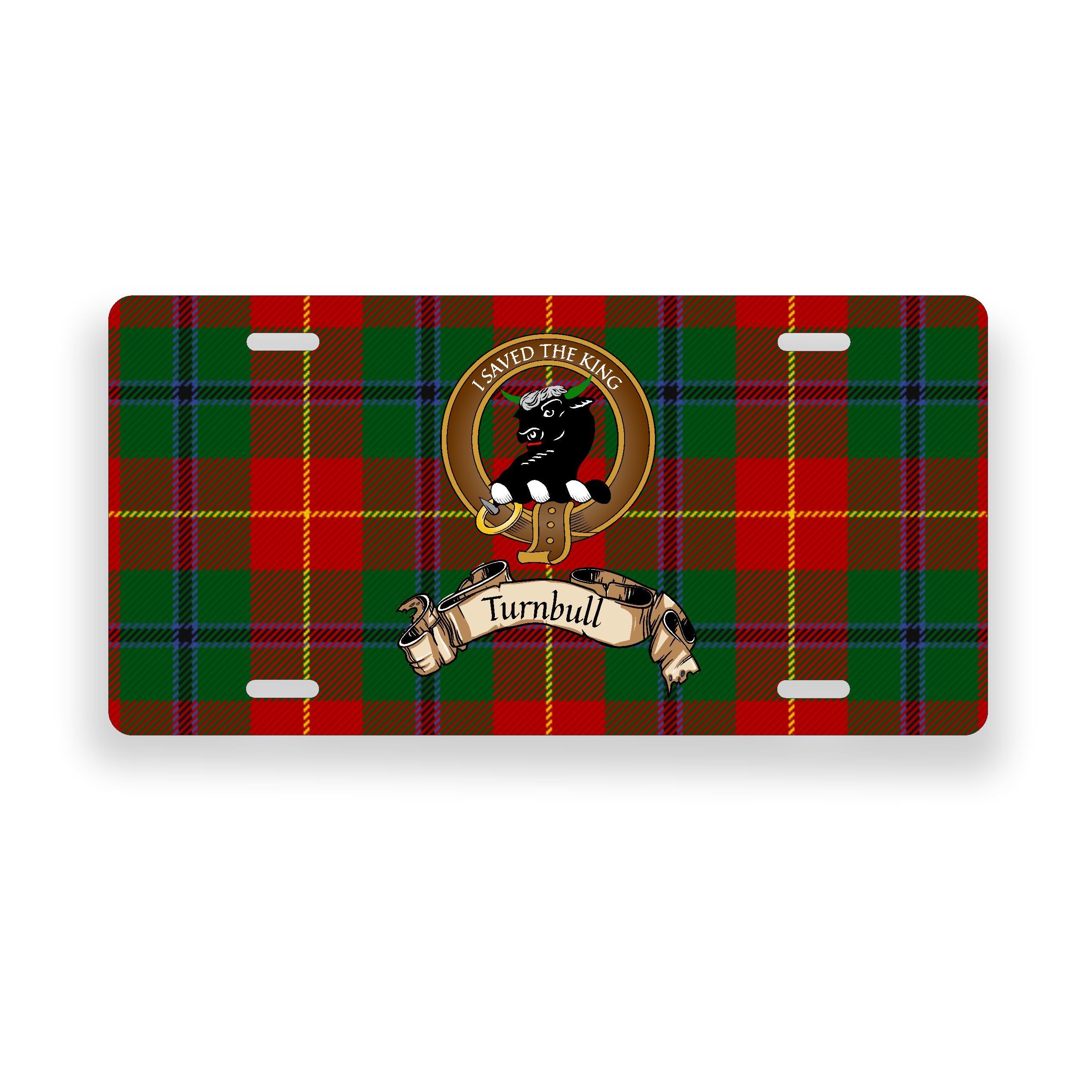 Turnbull Scottish Clan Tartan Crest Novelty License Plate - Etsy Canada