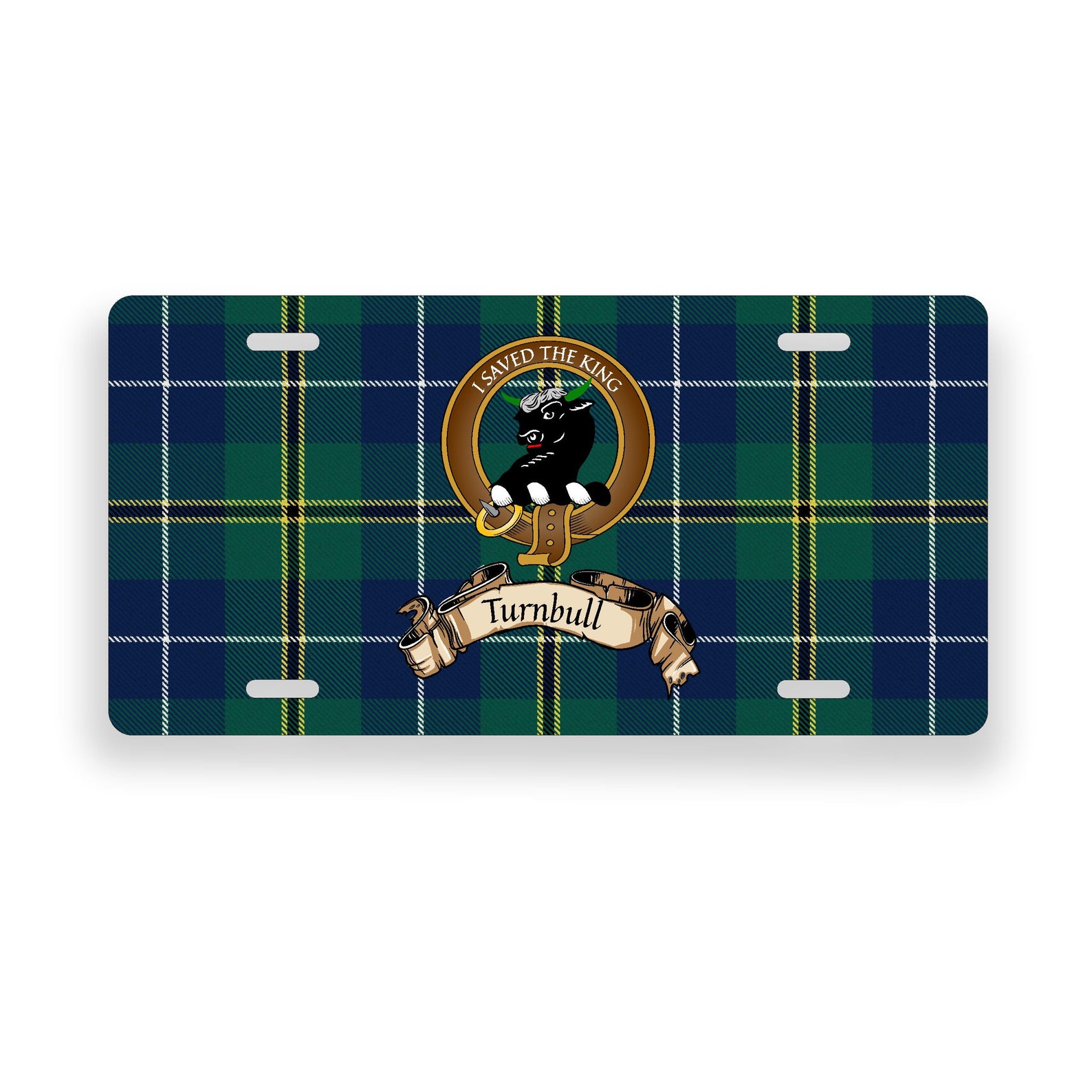 Turnbull Scottish Clan Hunting Tartan Crest Novelty License - Etsy Canada