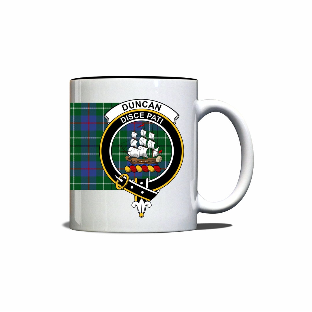 Duncan Scottish Clan Tartan Crest Motto Mug - Etsy