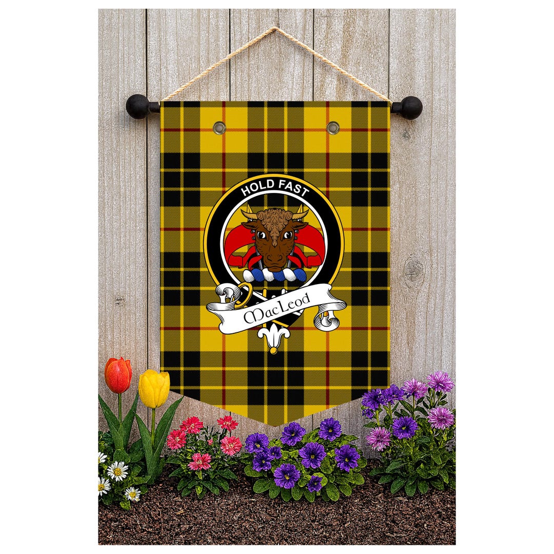 Macleod Scottish Clan Crest Garden Flag – Scottish Tartan Canvas ...