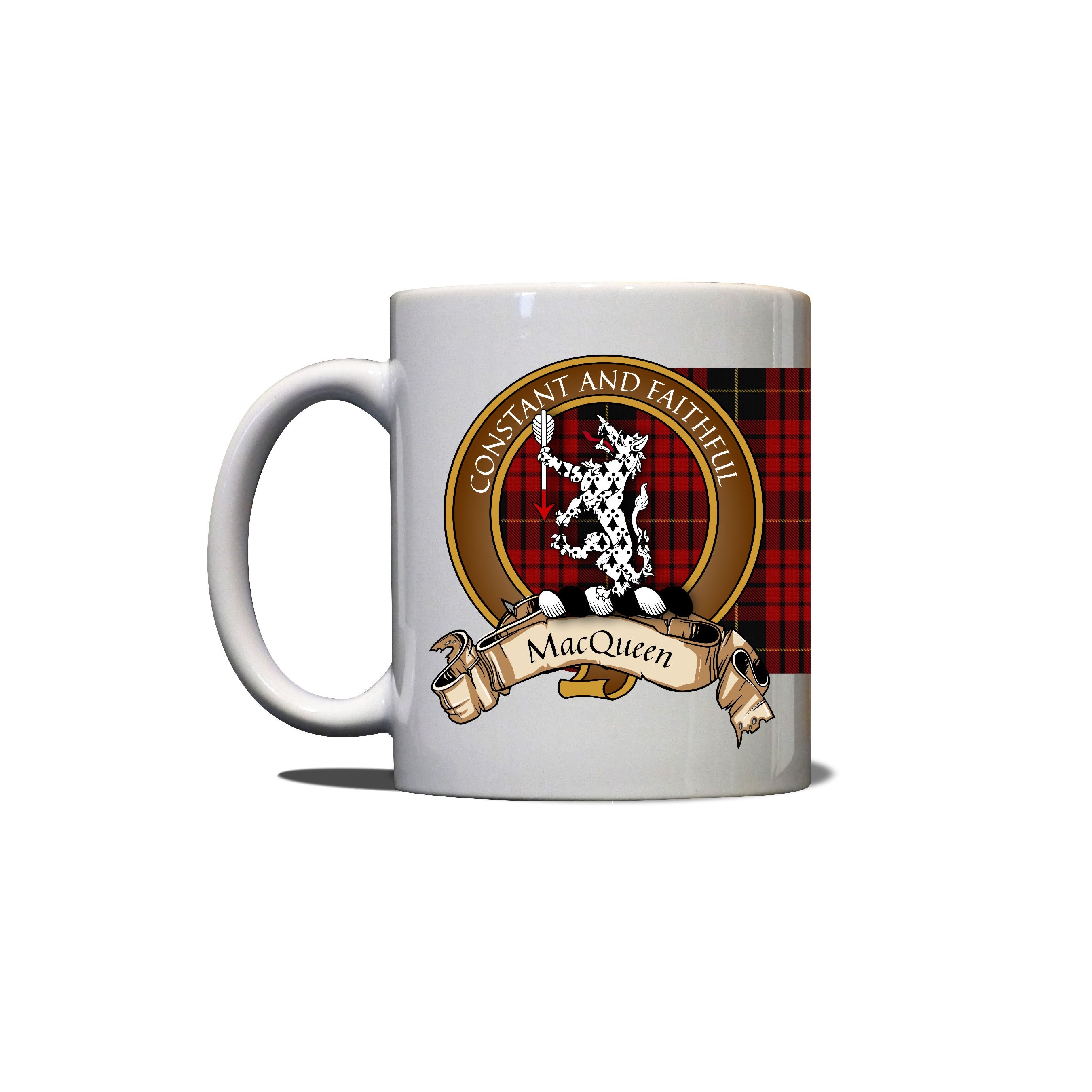 Macqueen Scottish Clan Tartan Crest Motto 11oz Mug | Etsy