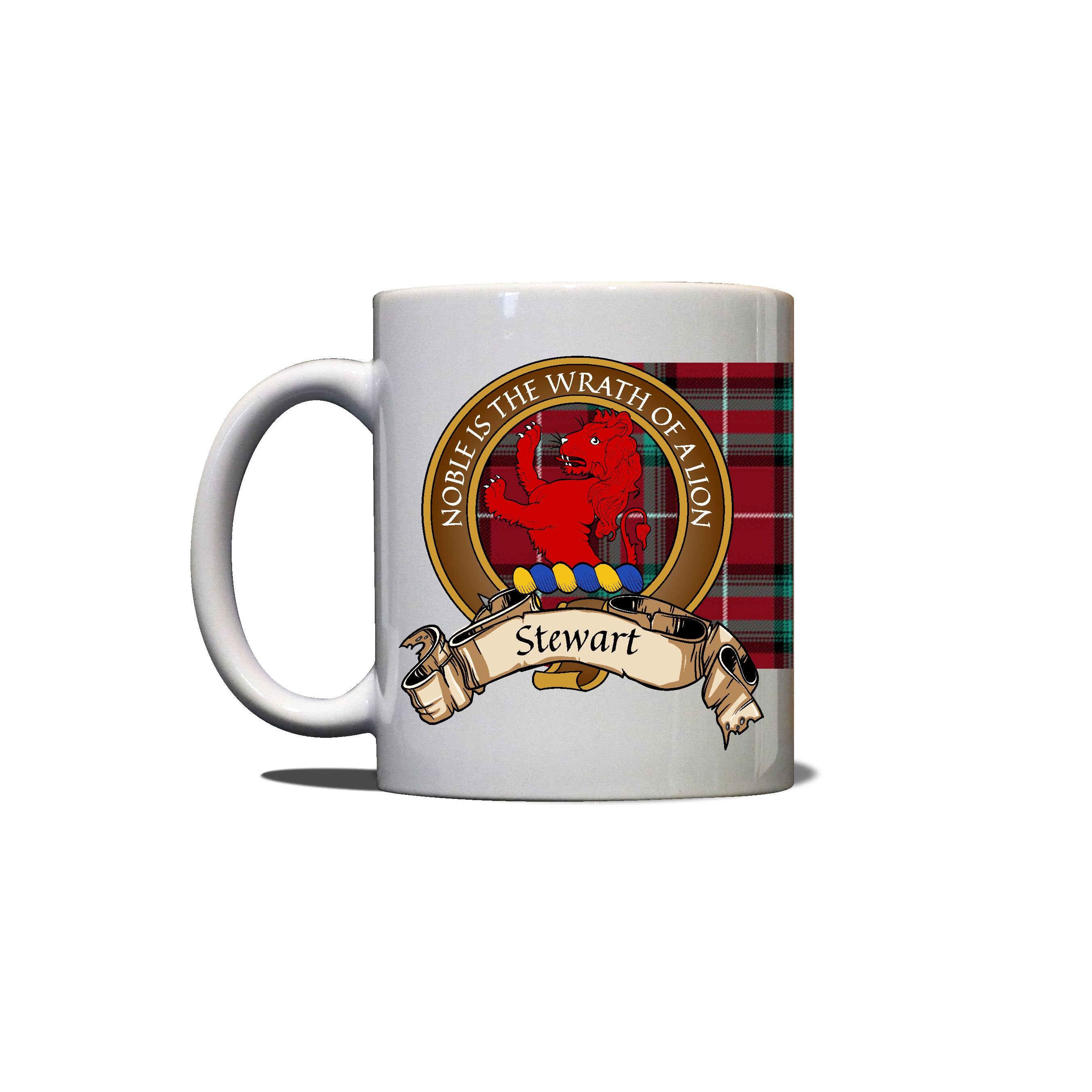 Stewart Scottish Clan Bute Tartan Crest Motto 11oz Mug - Etsy