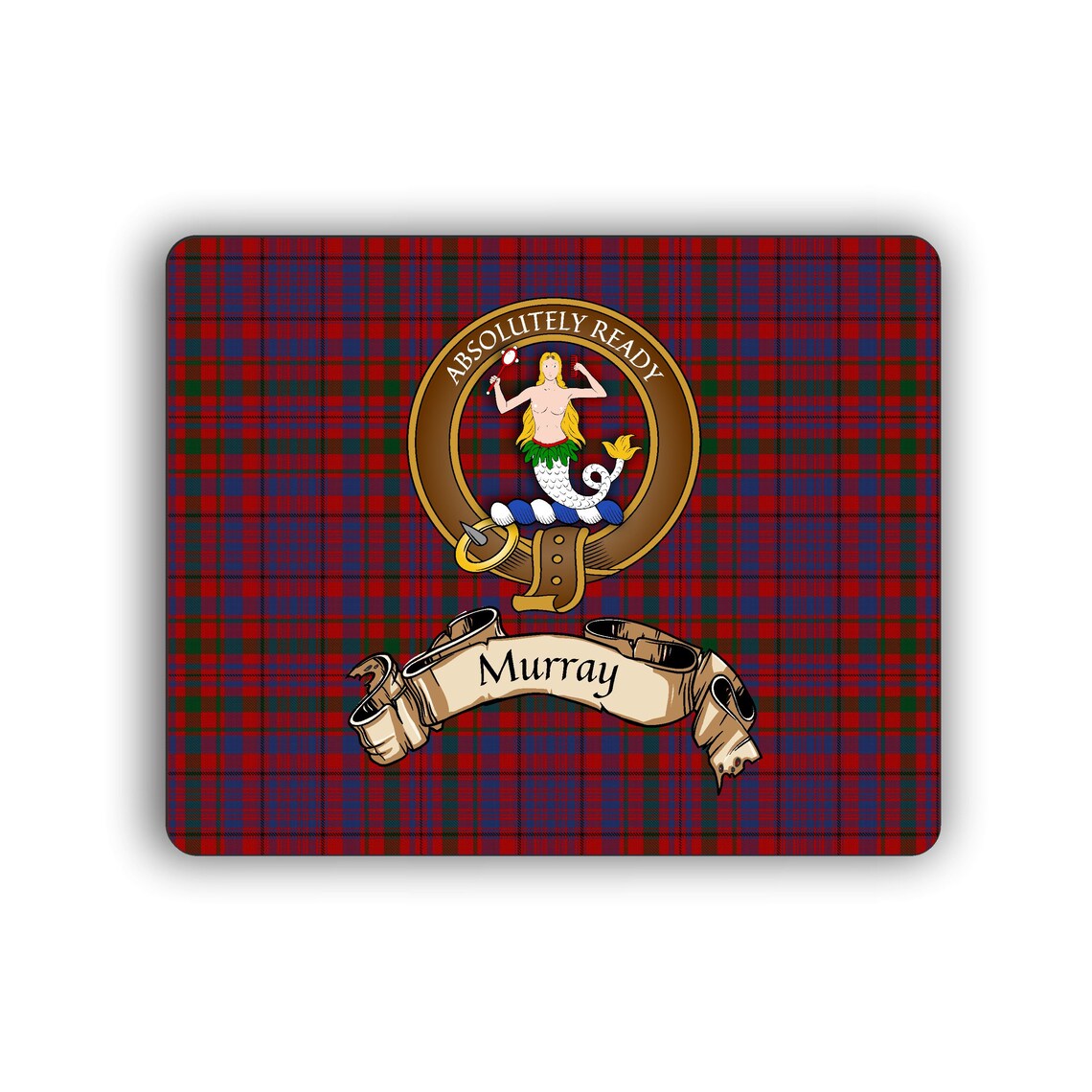 Murray Scottish Clan Tartan Crest Computer Mouse Pad - Etsy Canada