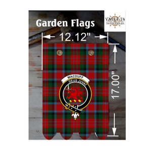 Macduff Scottish Tartan Family Crest Canvas Garden Flag - Etsy