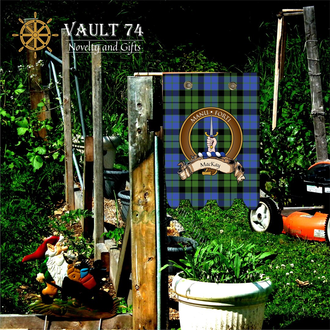 MacKay Clan écossais Tartan Family Crest Canvas Garden Flag - Etsy France
