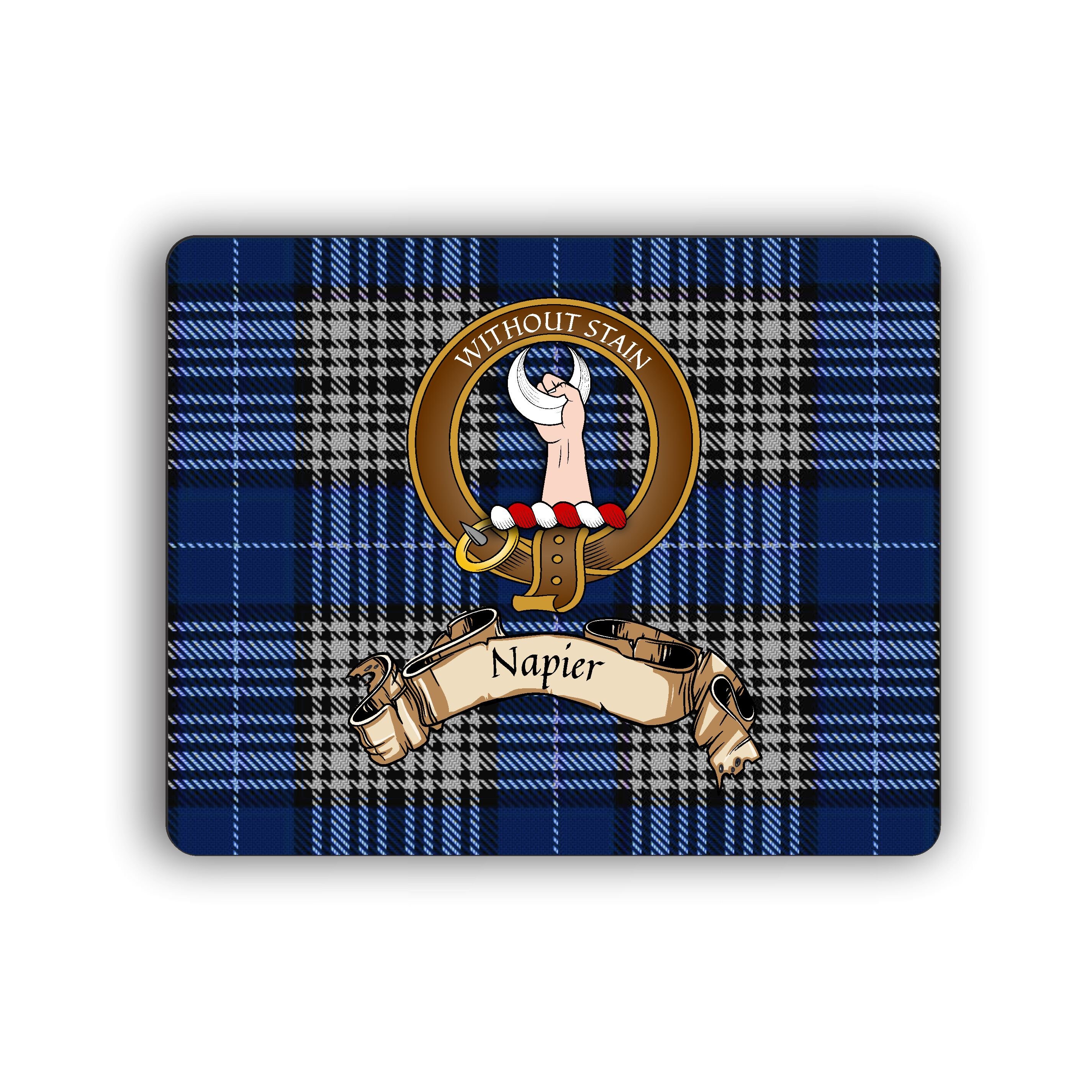 Napier Scottish Clan Tartan Crest Computer Mouse Pad - Etsy Canada