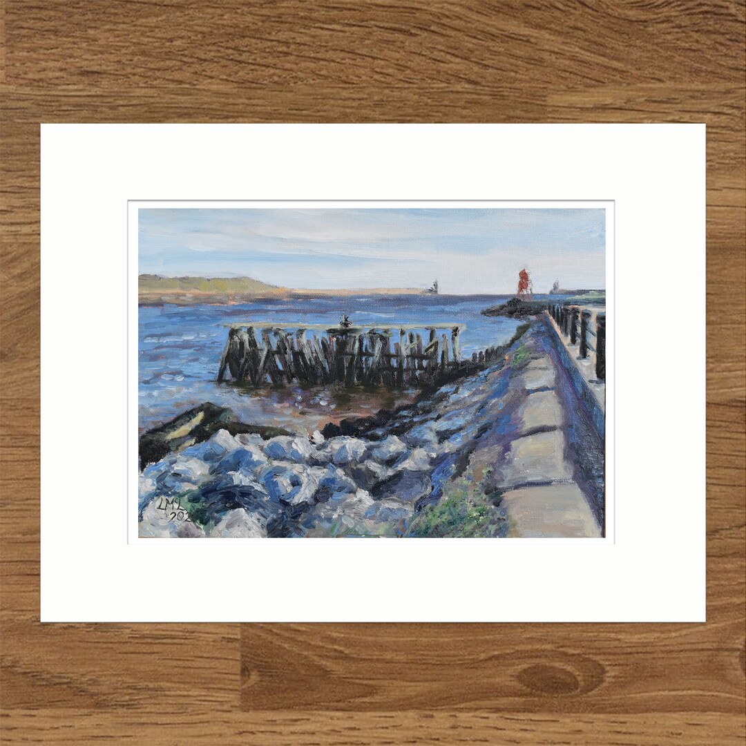 Herd Groyne River View Art Print: South Shields Coastal Scene - Etsy