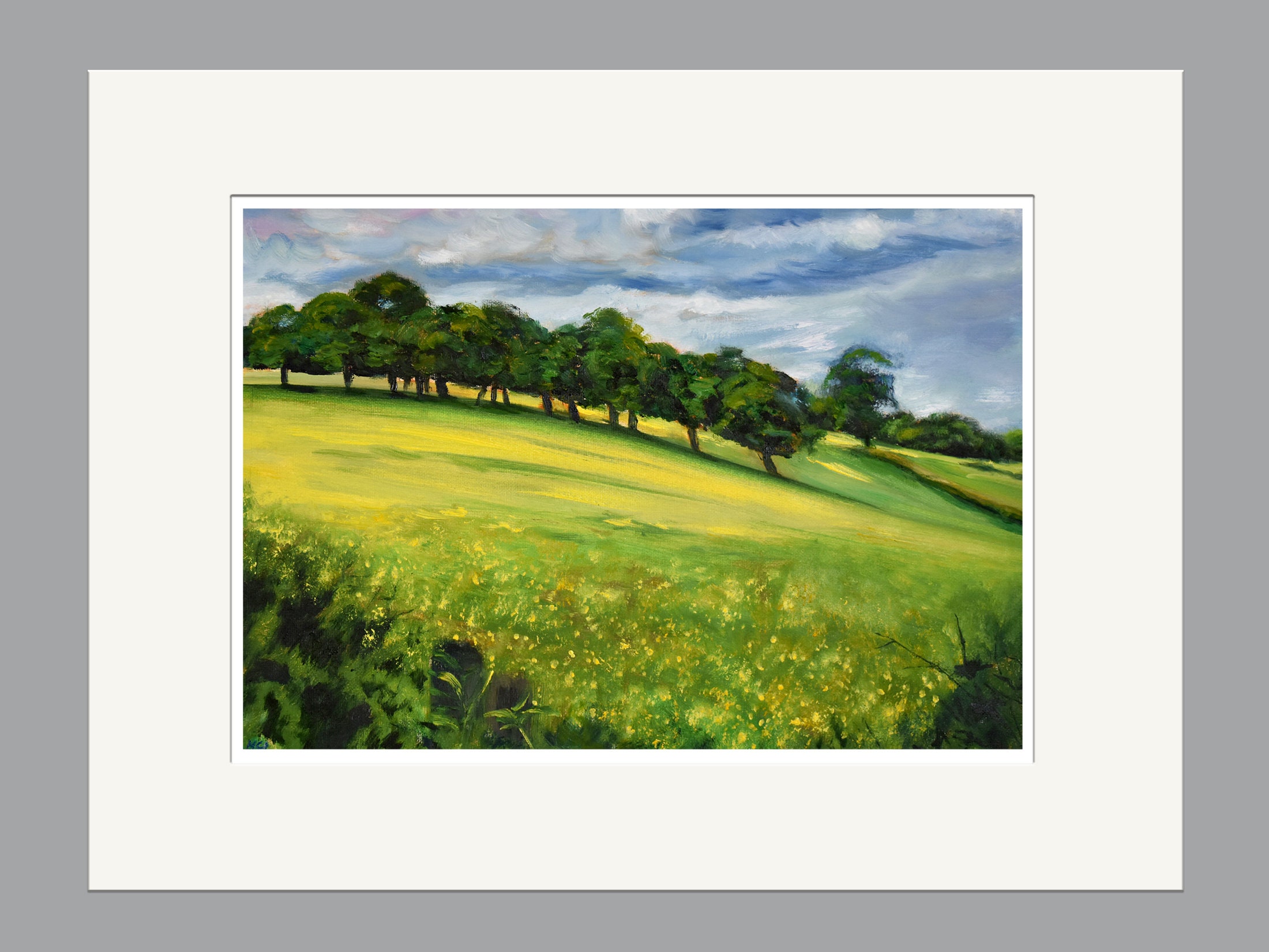 Yellow Fields on a Stormy Day Signed Limited Edition Fine Art Giclee ...