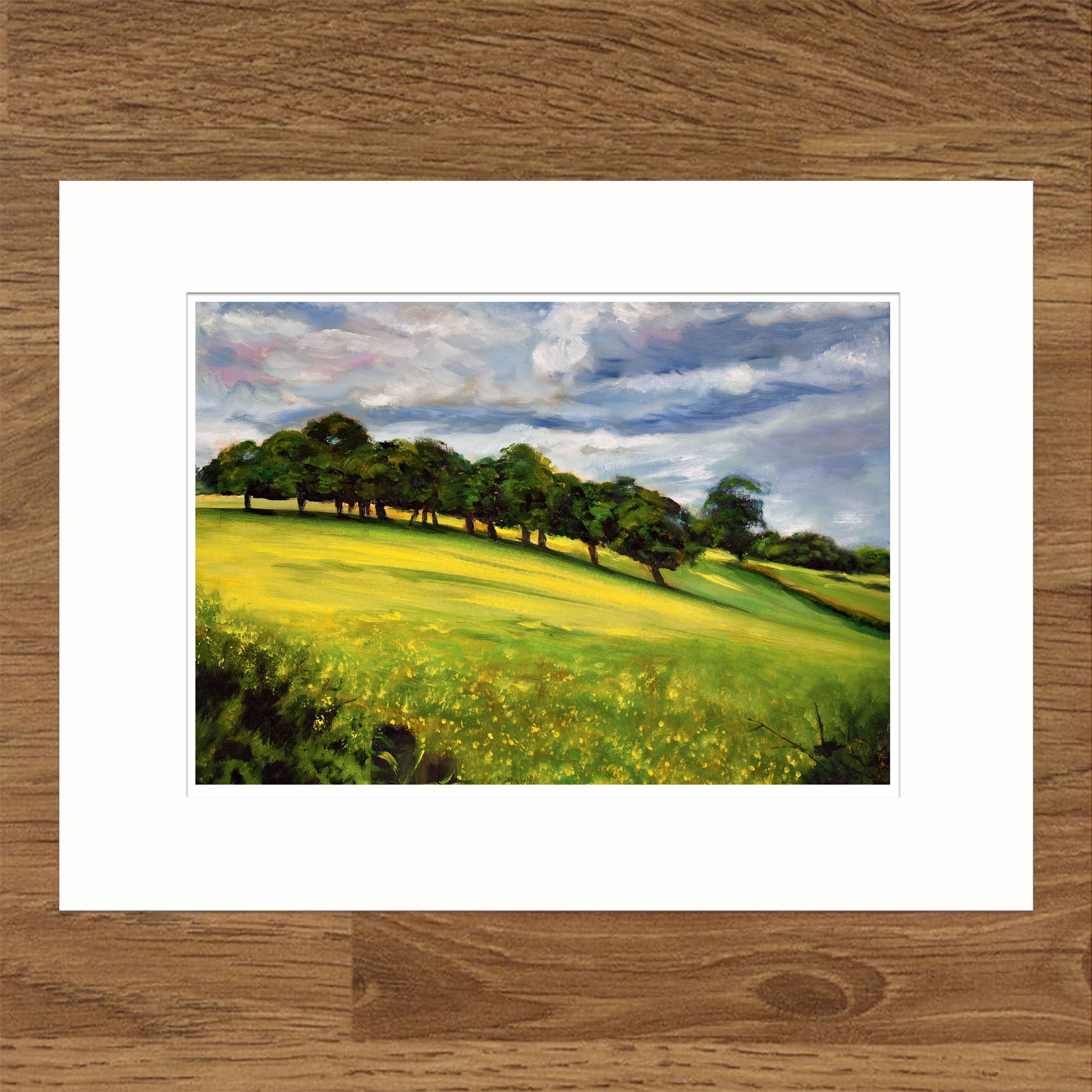 Yellow Fields on a Stormy Day Signed Limited Edition Fine Art Giclee ...