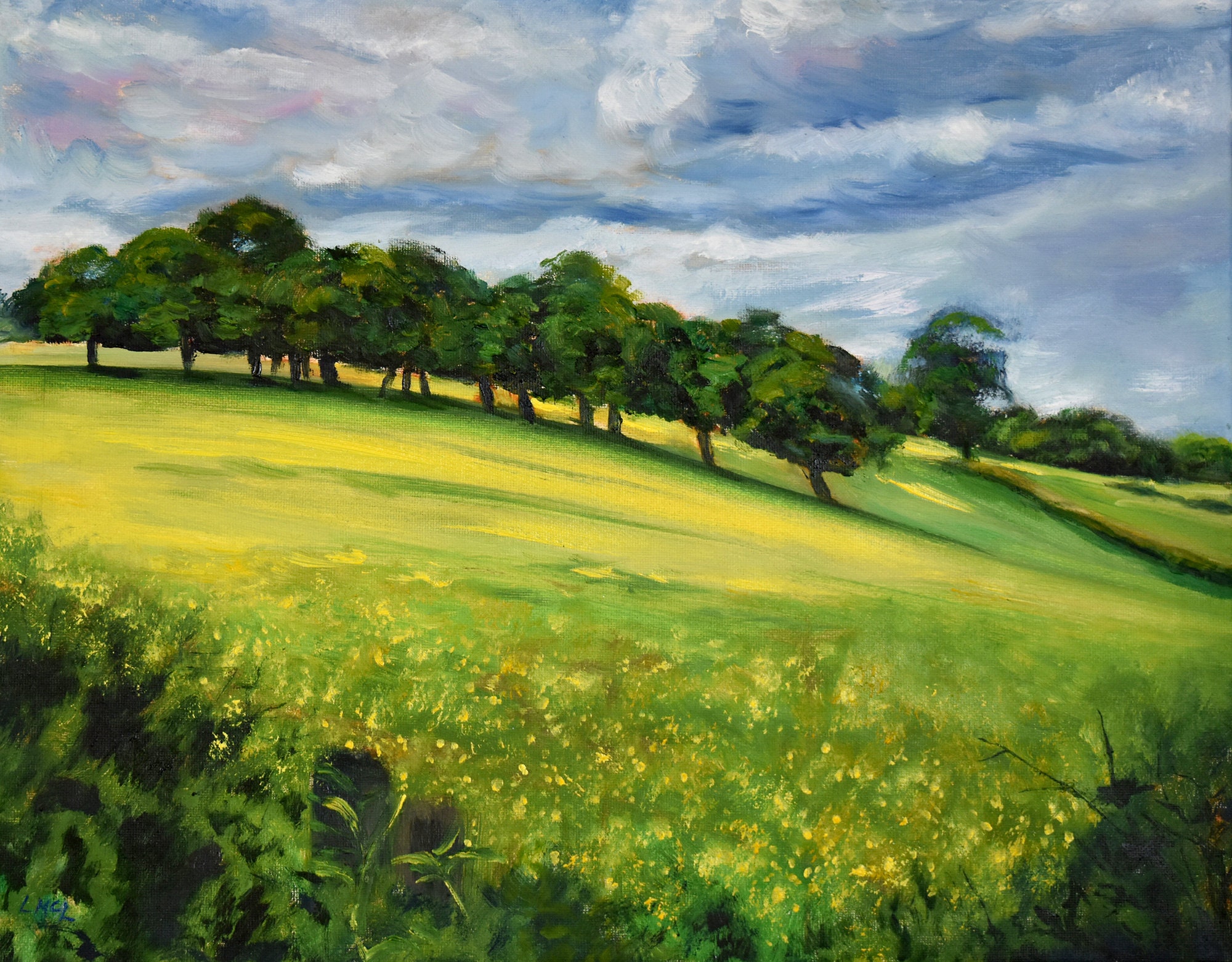 Yellow Fields on a Stormy Day Signed Limited Edition Fine Art Giclee ...