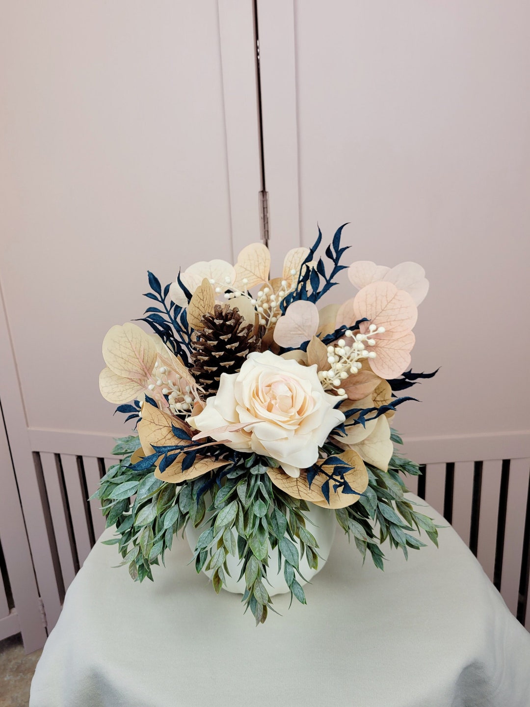Rebecca Fall Centerpiece Floral Centerpiece Pumpkin - Etsy