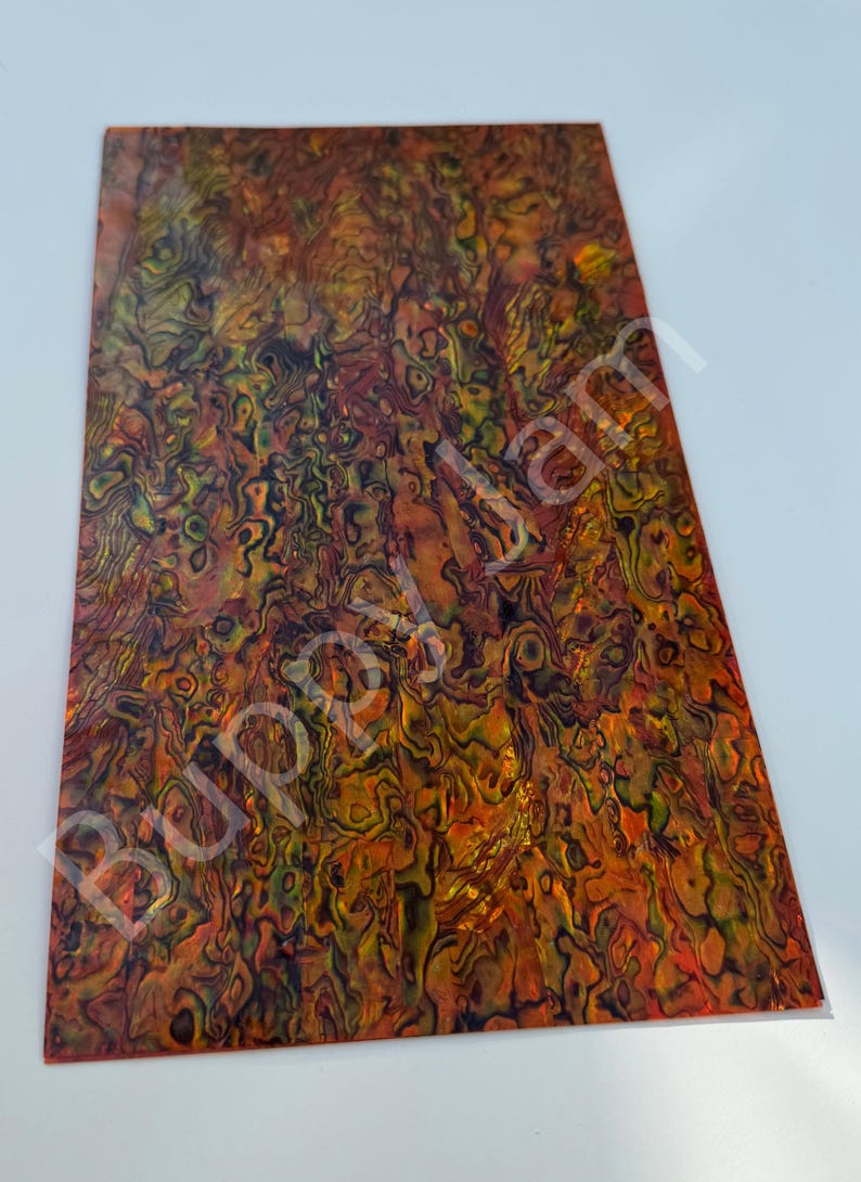 Burnt Orange Abalone Shell Sheet: Iridescent Inlay 240mm X 140mm - Etsy
